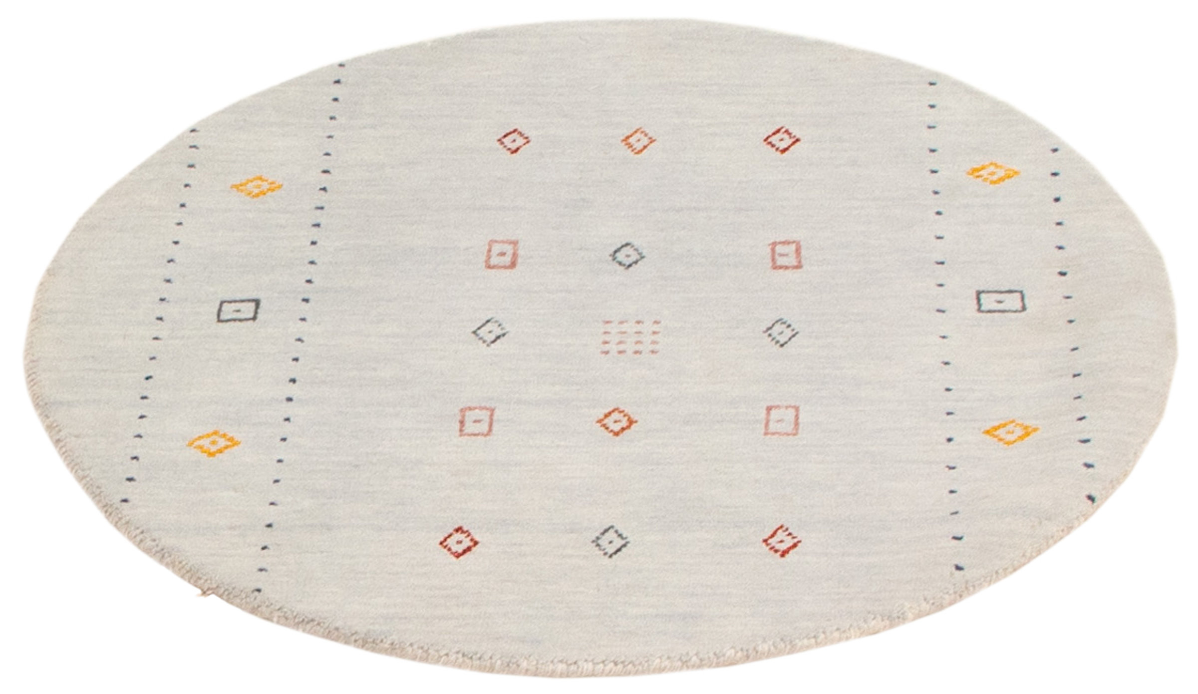 Foundry Select Buchy Geometric Hand Loomed Round 3' Wool Area Rug in ...