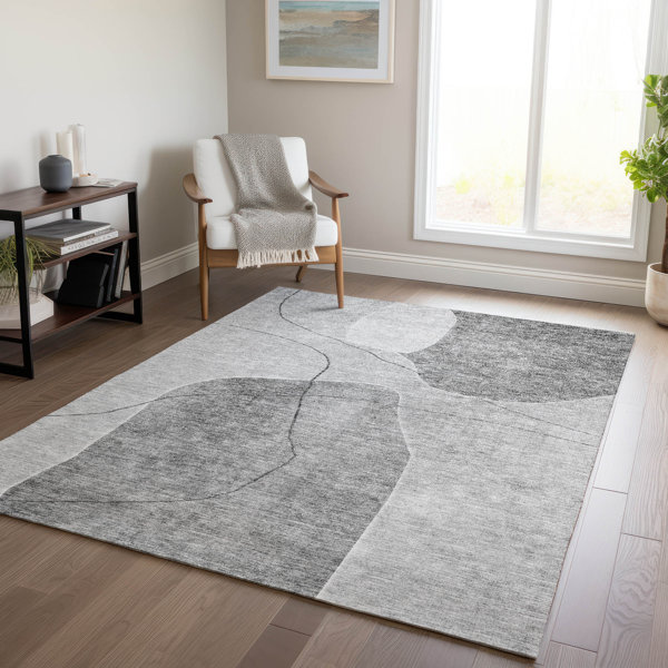 Langley Street Melania Performance Abstract Indoor / Outdoor Rug | Wayfair