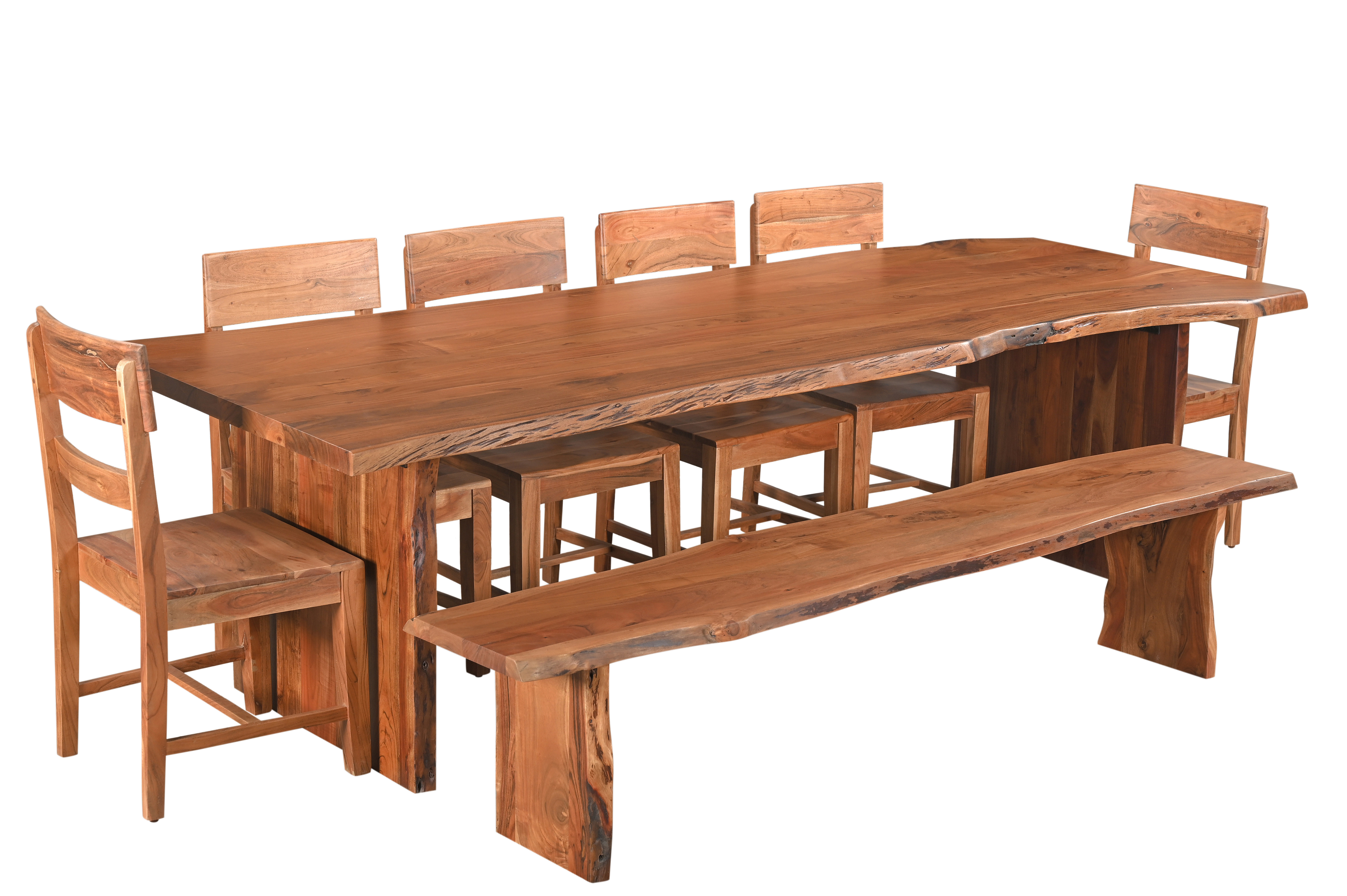 TaranDesigns Finneytown 8 - Piece Solid Wood Double Pedestal Dining Set ...