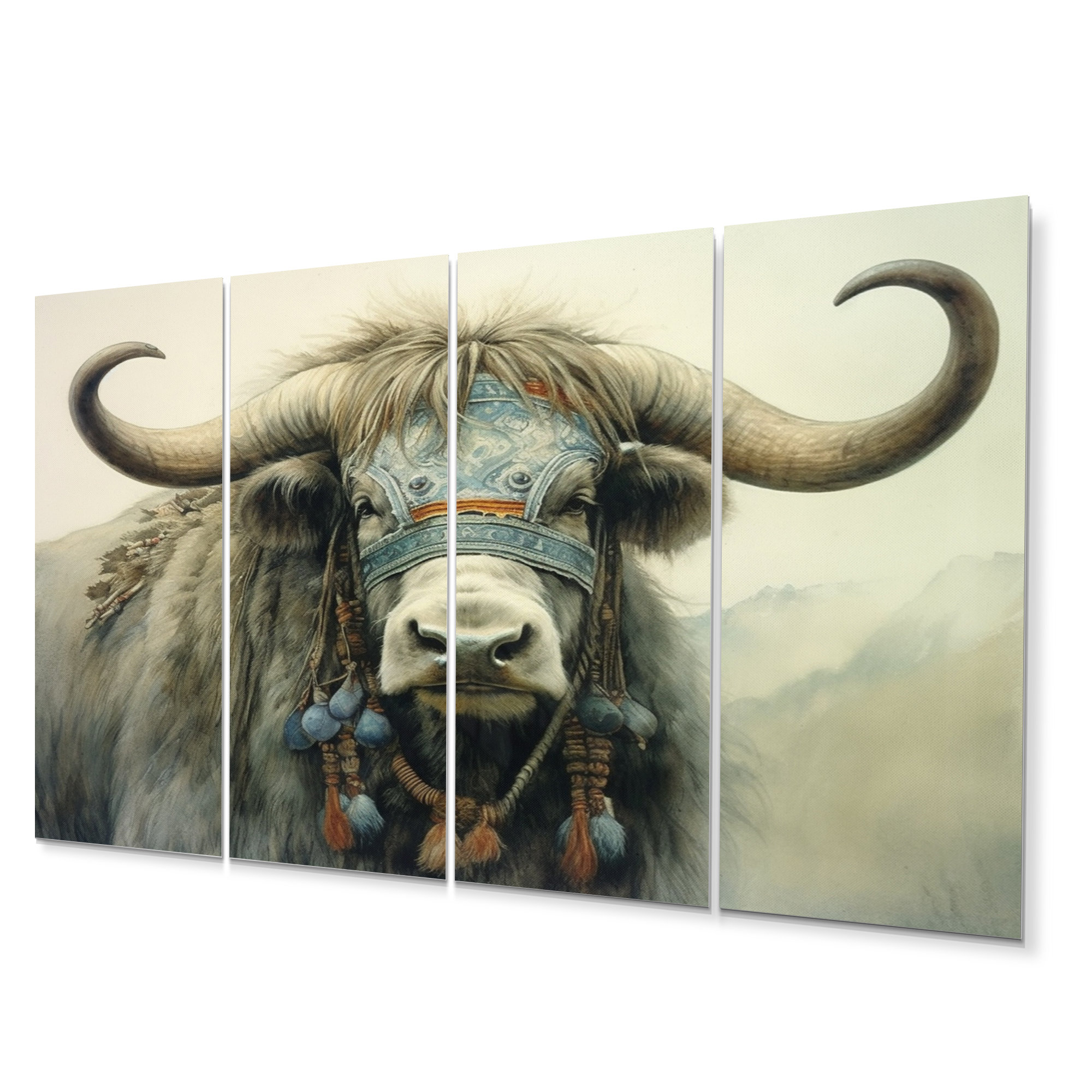 Union Rustic Wild Yak III - Animals Metal Wall Decor Set - Wayfair Canada