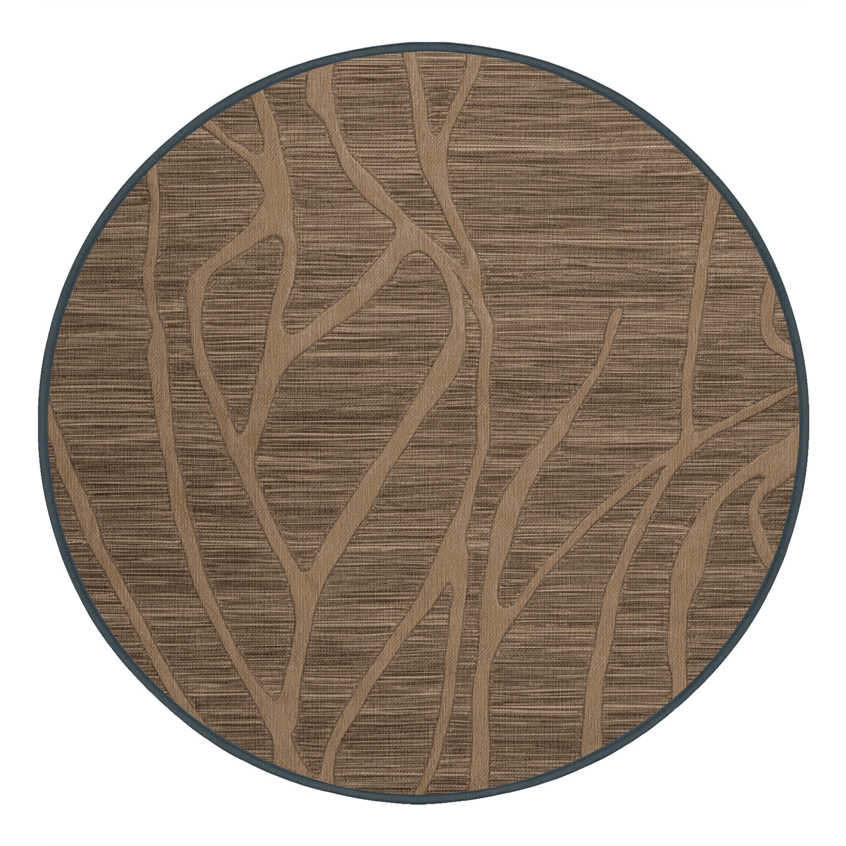 Hokku Designs Machine Washable Abstract Brown Area Rug | Wayfair