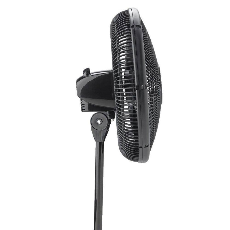 Lasko 16 Inch Oscillating 3 Speed Adjustable Pedestal Stand Fan, Black ...