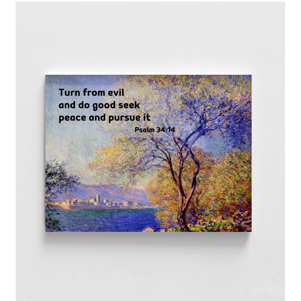 WeFrameArt Antibes Seen From The Salis Gardens By Claude Monet, Large ...