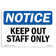 SignMission Keep out Staff Only Sign | Wayfair