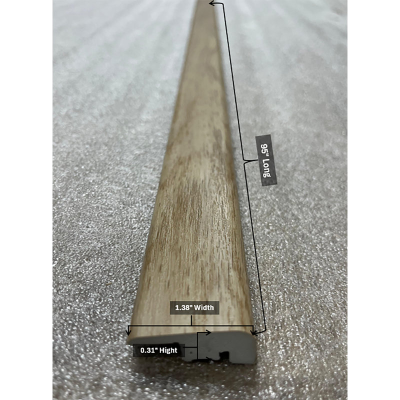 Ribadao Portofino Wood Flooring Transition T-Molding with U-Track | Wayfair