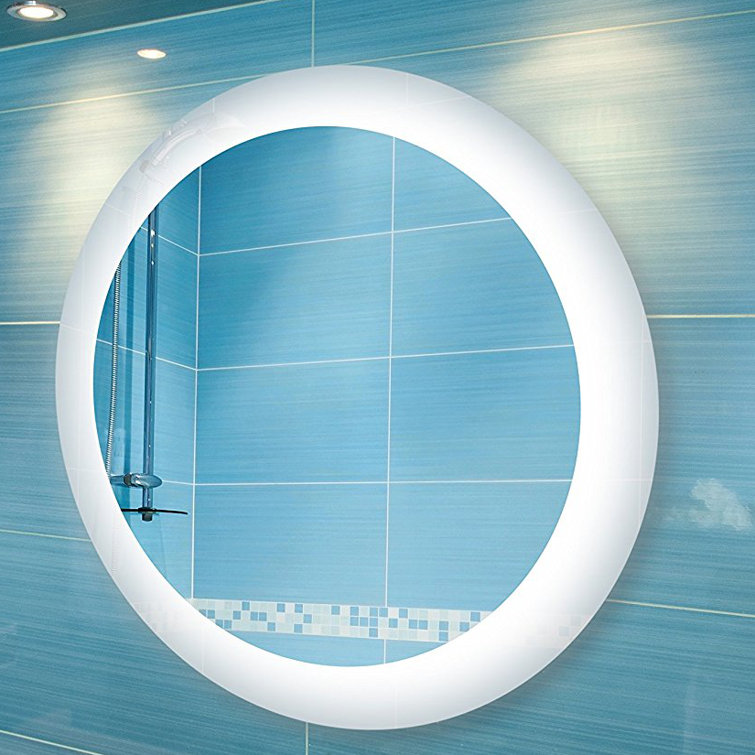 Brayden Studio® Porrima Round LED Metal Wall Mirror | Wayfair