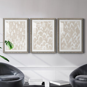 Wade Logan® Earth Etching I - 3 Piece Picture Frame Painting Print Set ...