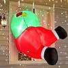 The Holiday Aisle® Santa Butt Stuck Window Breaker Inflatable ...