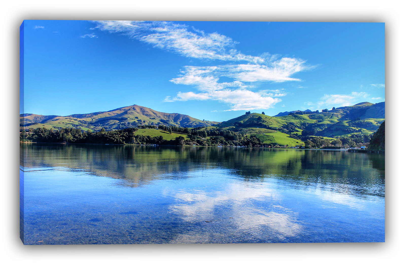 Union Rustic Majestic Mountain Lake Reflection Canvas Art | Wayfair