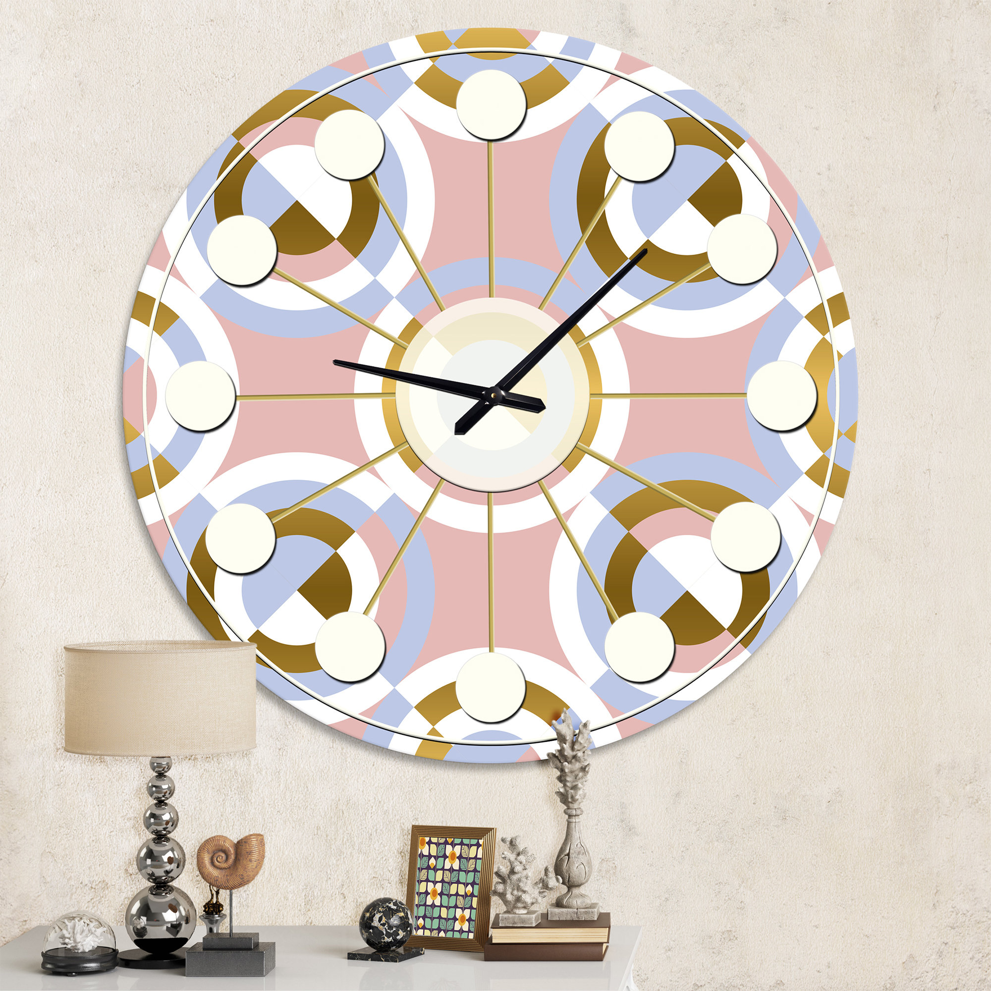 East Urban Home Circular geometric shapes pattern - Mid-Century Modern ...