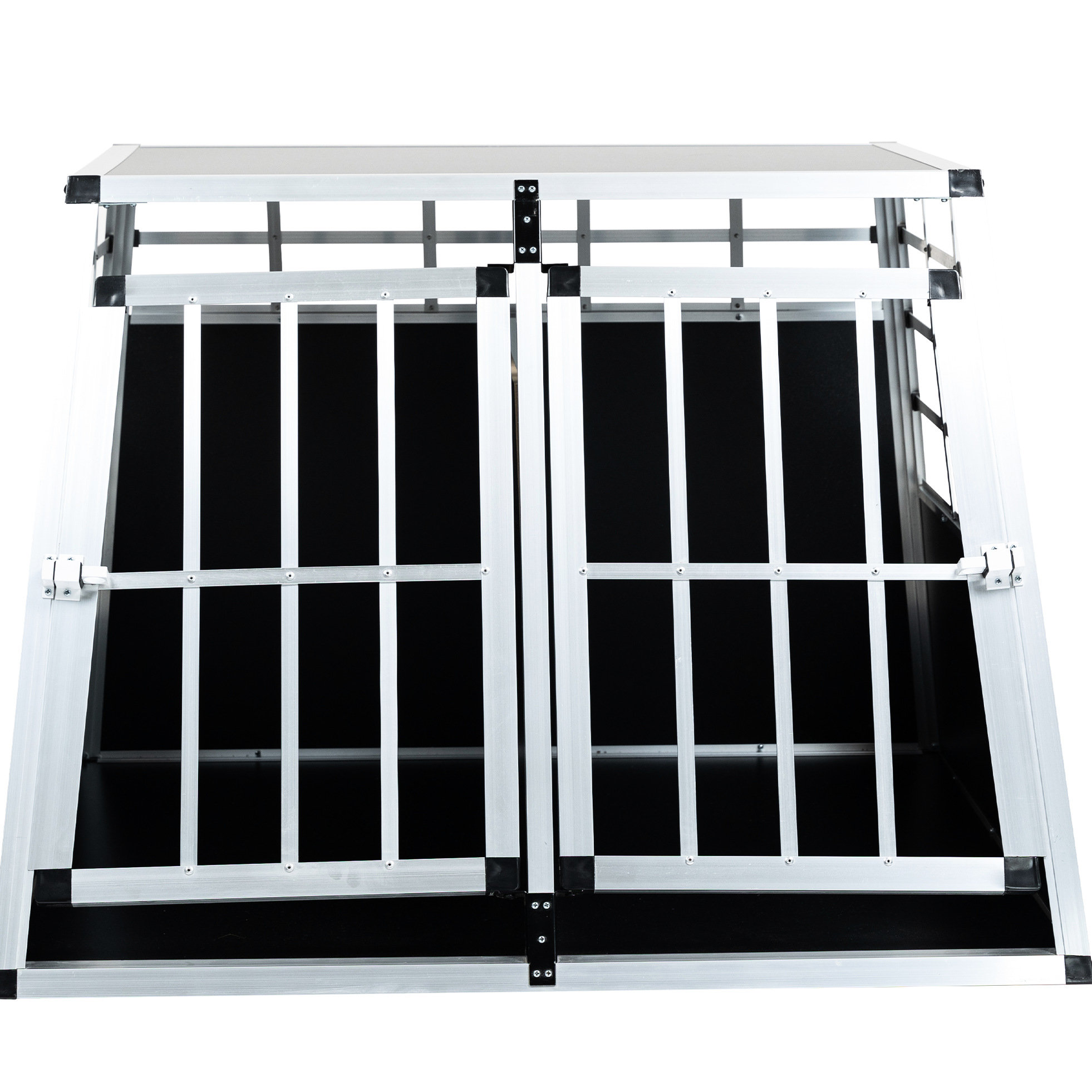 Latitude Run® Aluminium Dog Cat Carrier - Kennel With Lockable Door And ...