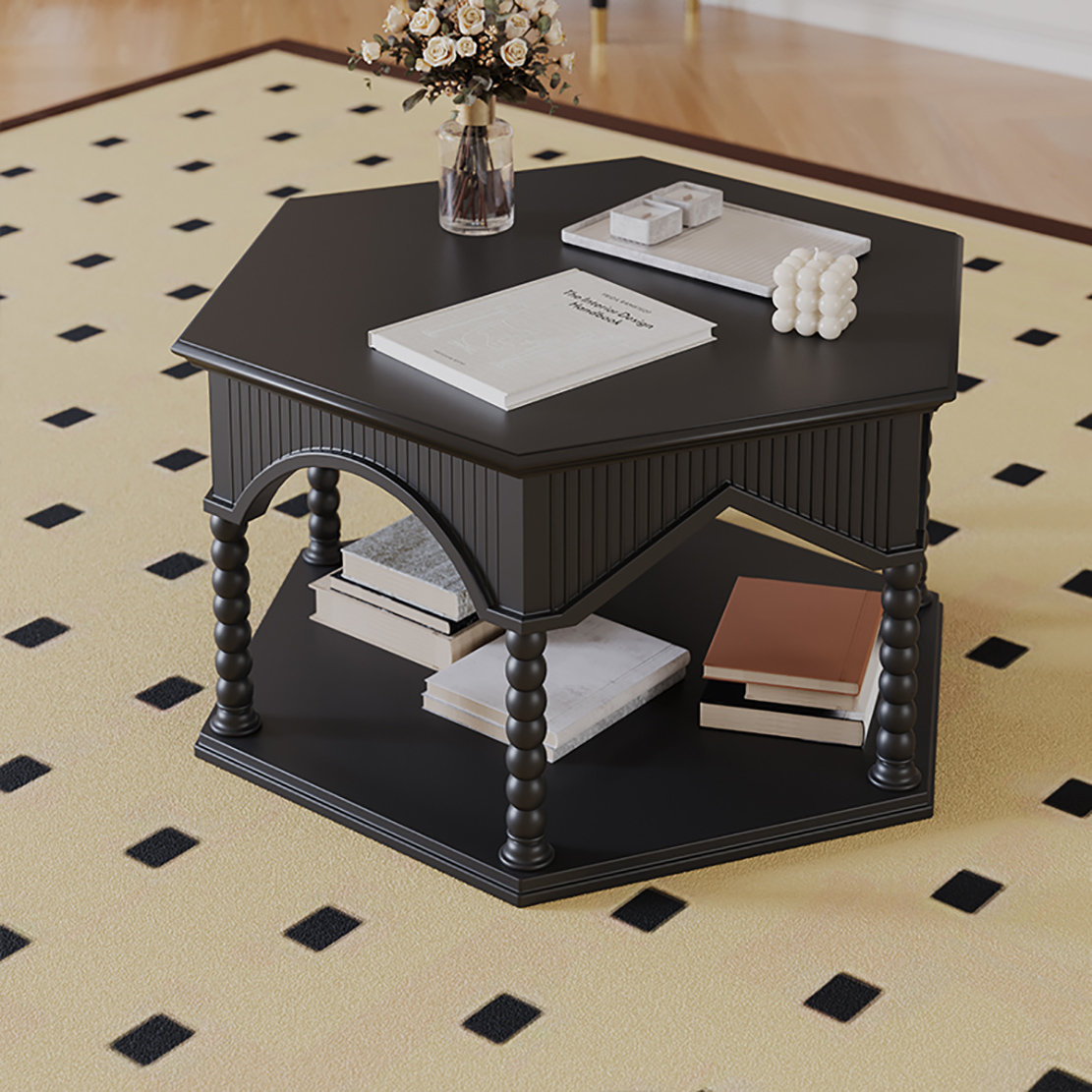 The Invincibles home Vintage hex end table | Wayfair