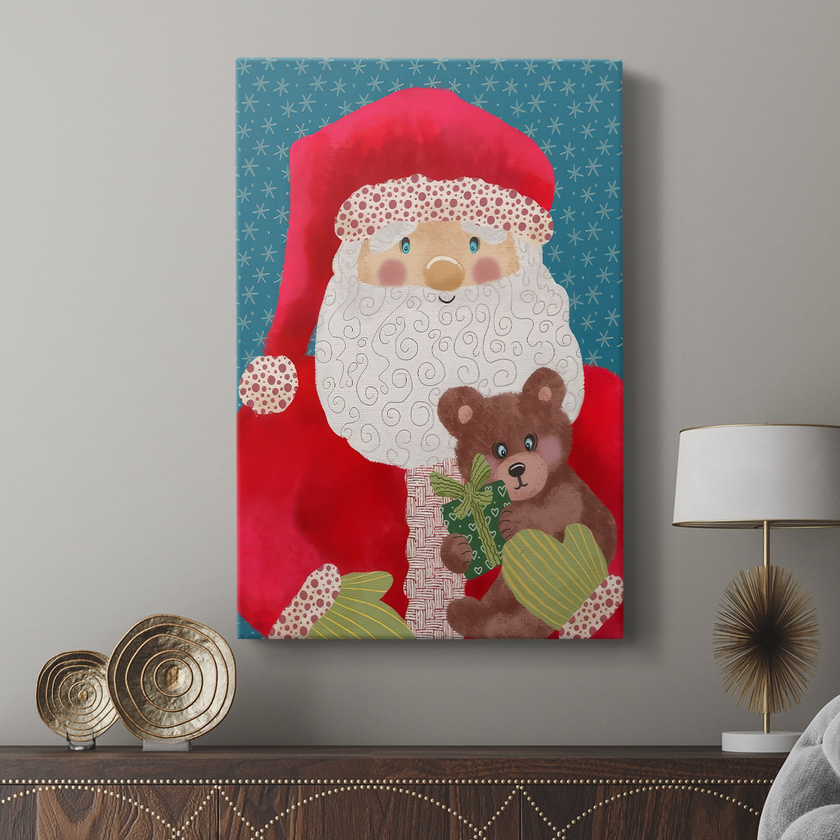Ophelia & Co. Santa Pack II -Custom Wrapped Gallery Cavas - Wayfair Canada