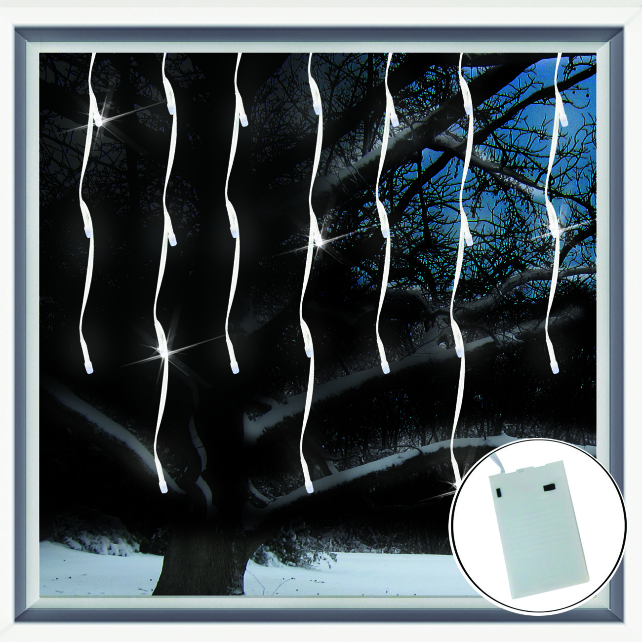 The Holiday Aisle® Battery Operated Little Lite Window Cicles LED Light ...