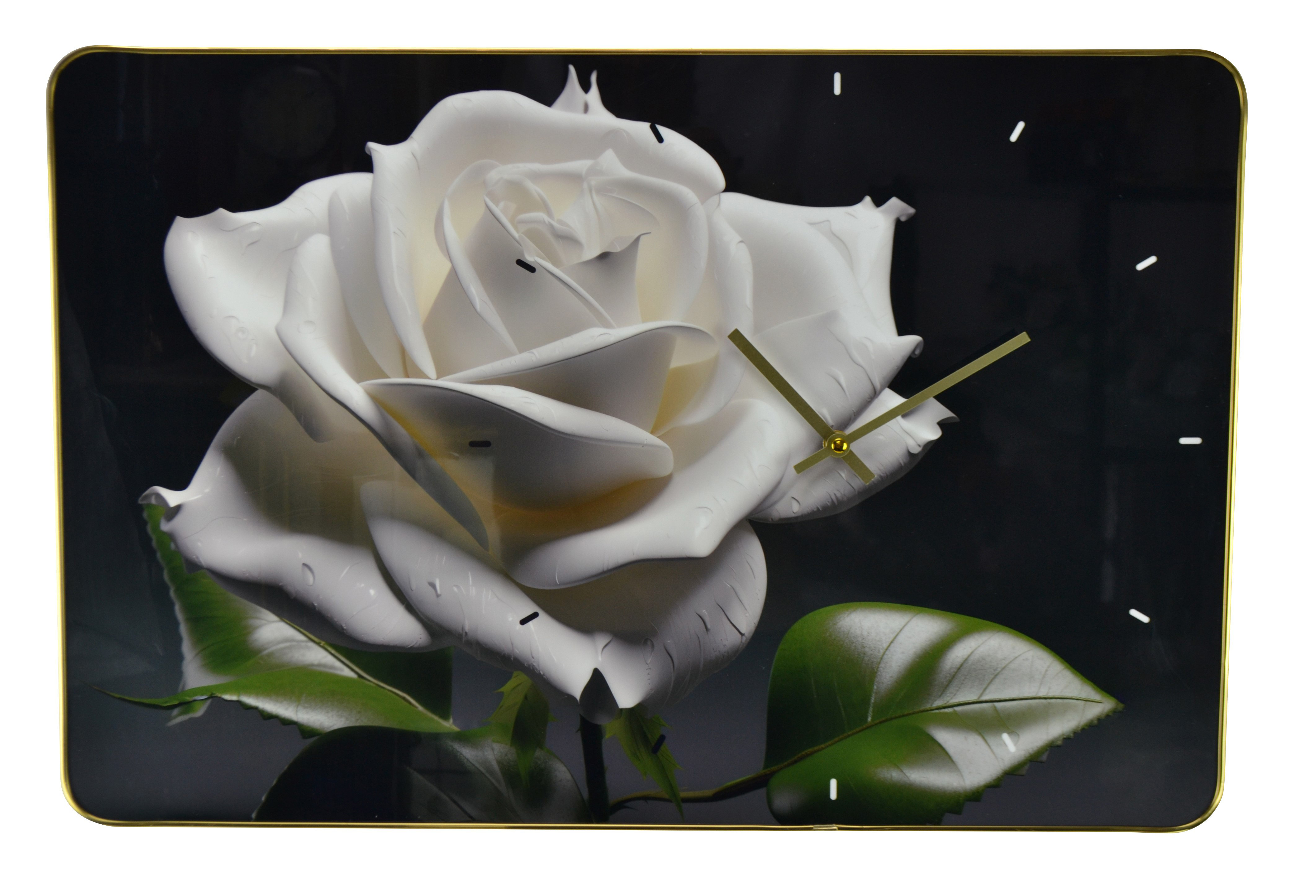 Three Star Im/Ex Inc. 24" Inch White Rose Wall Clock - Wayfair Canada