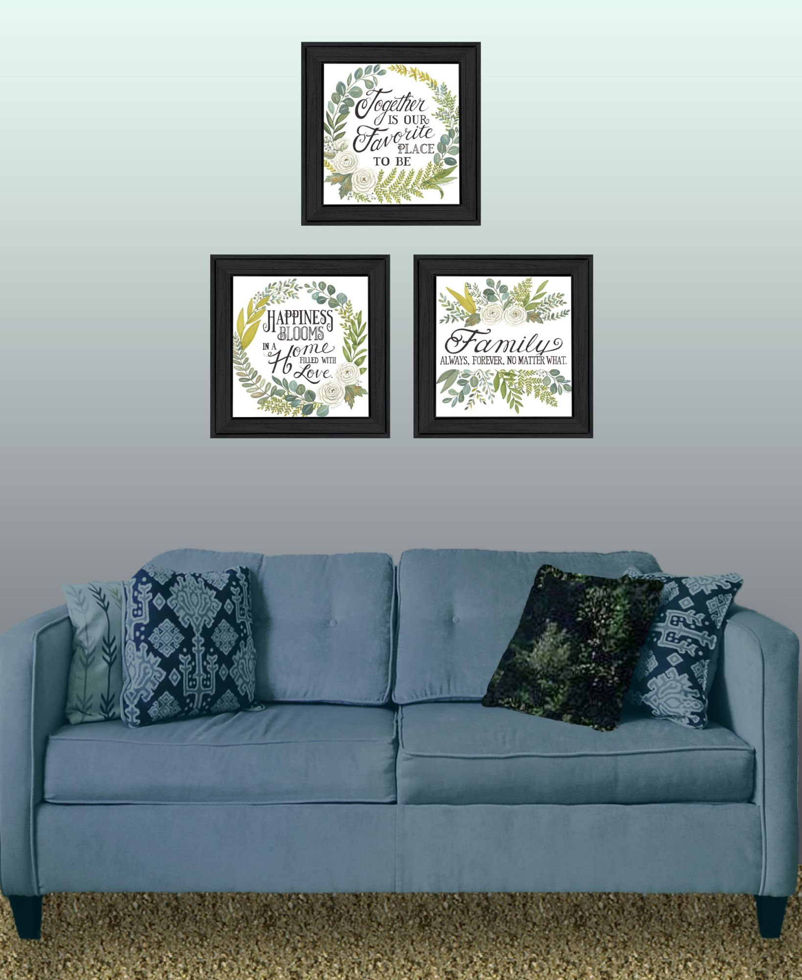 Gracie Oaks "Together Is Our Favorite Place To Be!" Framed Wall Art For ...