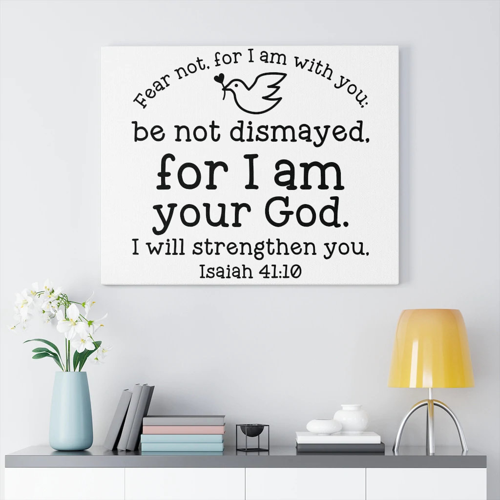 Trinx Will Strengthen You Isaiah 41:10 Christian Wall Art Bible Verse ...