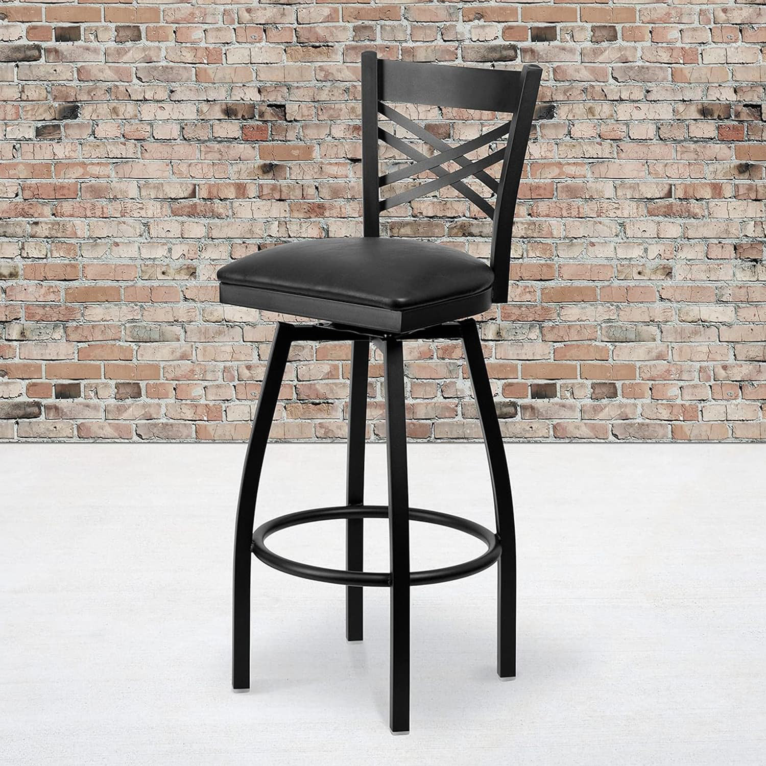 Gracie Oaks Metal Restaurant Bar Stools, Modern Upholstered Armless Bar ...