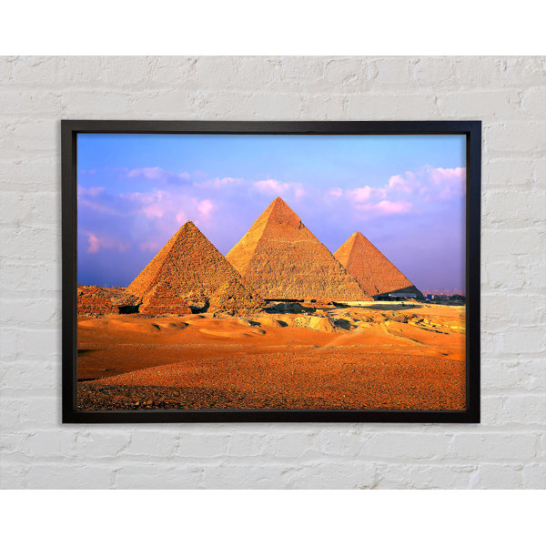 Bright Star Pyramids Of Giza Egypt - Single Picture Frame Print on ...