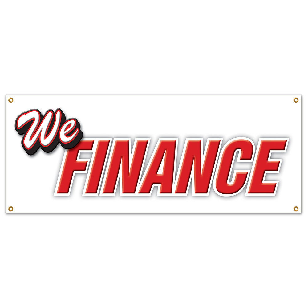 SignMission We Finance Banner Sign | Wayfair