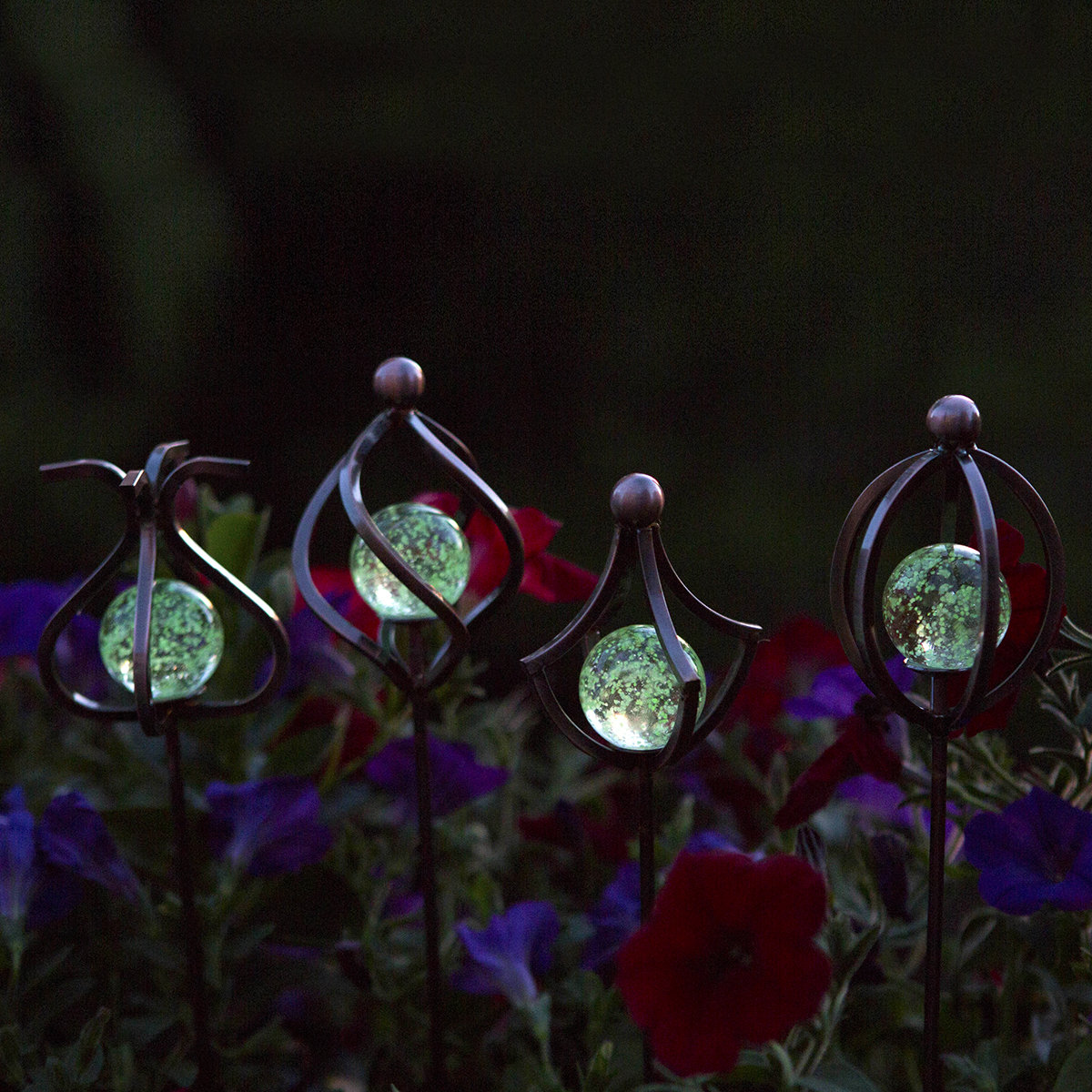 Echo Valley Illuminarie Finial 4 Piece Garden Stake Set & Reviews | Wayfair