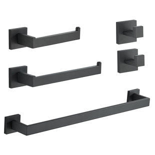 Black Bathroom Hardware Sets You'll Love | Wayfair