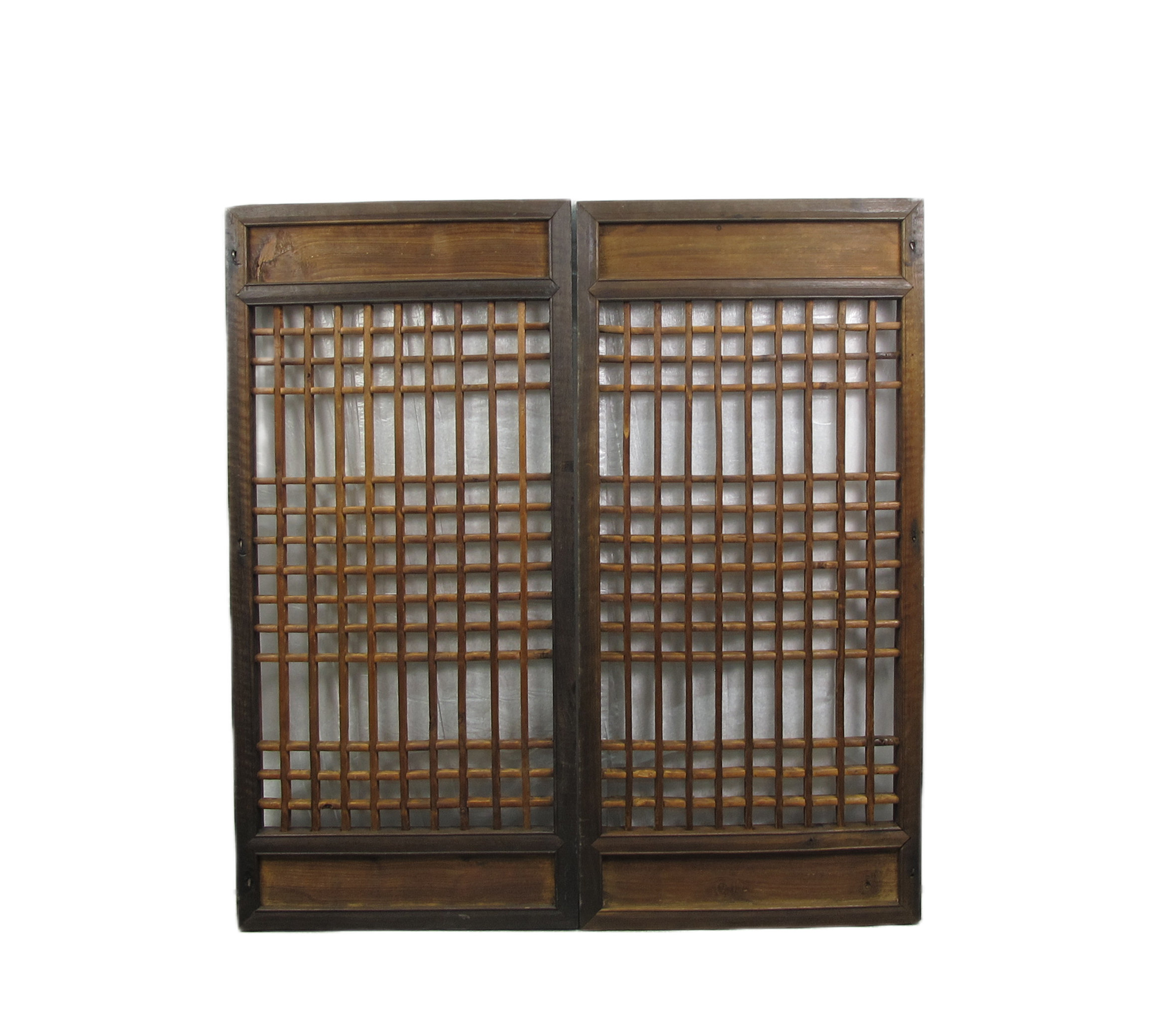 DYAG East Asian Classic 2 Piece of Vintage Chinese Latticed Screen ...