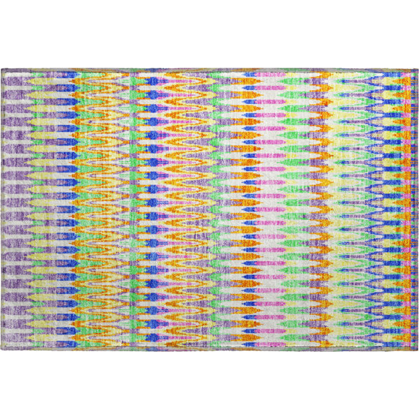 Bungalow Rose Premium Machine Washable Prisco White Rug | Wayfair