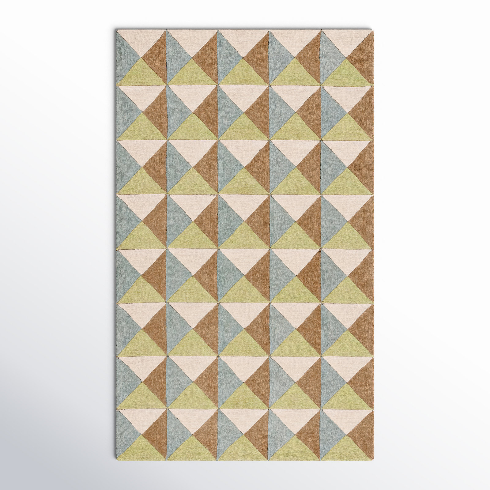 AllModern Glenwood Geometric Handmade Tufted Wool/Cotton Area Rug in ...