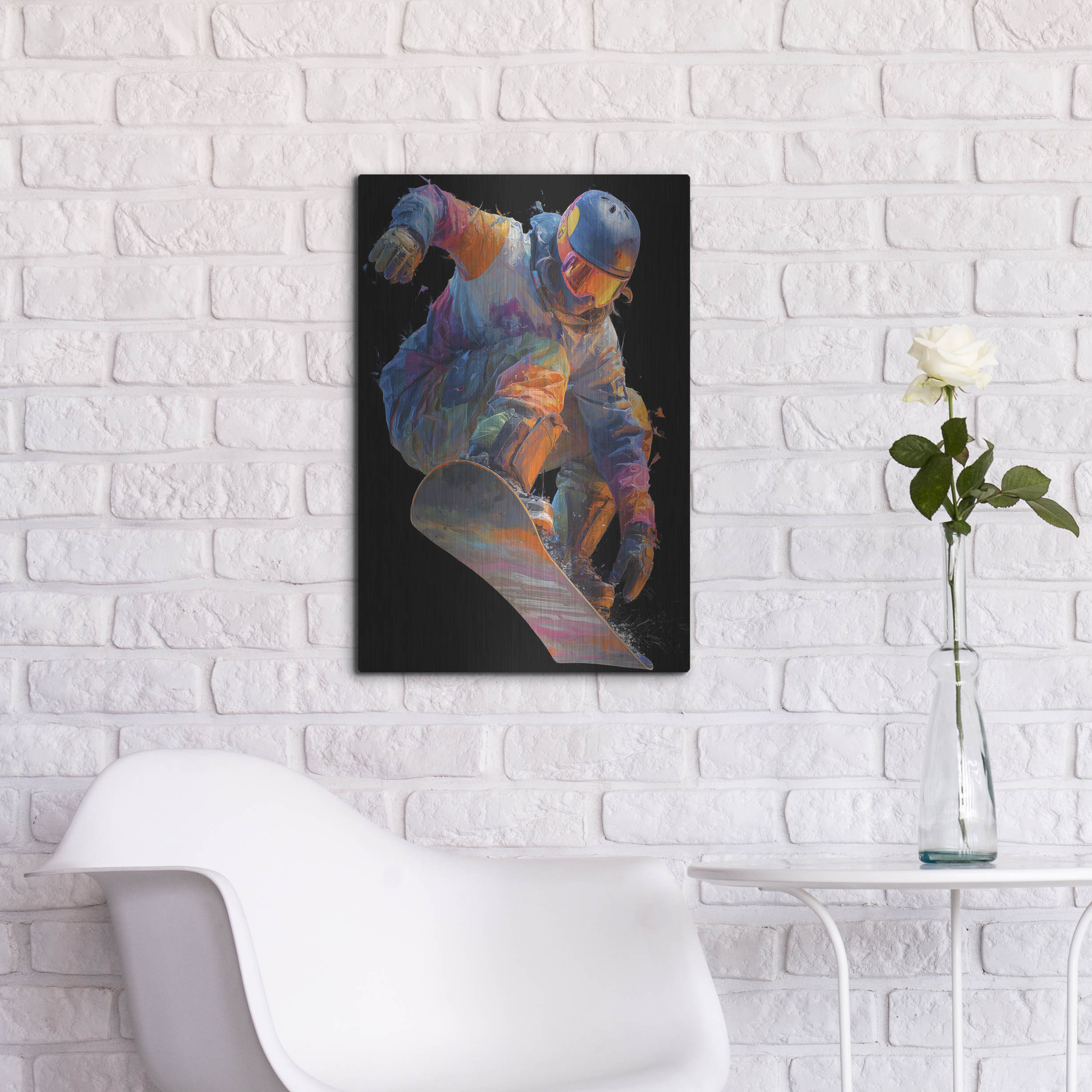 Winston Porter 'Snoboarding Legend 2' by Ann Klee Metal Wall Art | Wayfair