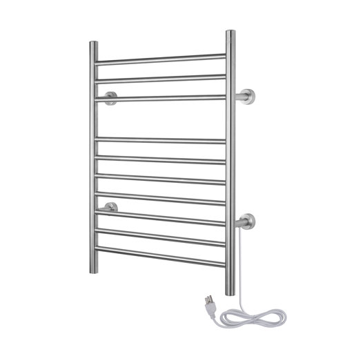 WarmlyYours Infinity Electrical Wall-Mounted Towel Warmer, Brushed, 10 ...