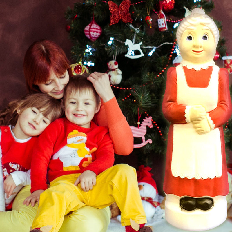 The Holiday Aisle® PMU Christmas Light Up Mrs. Claus 40 Inch Large Blow ...