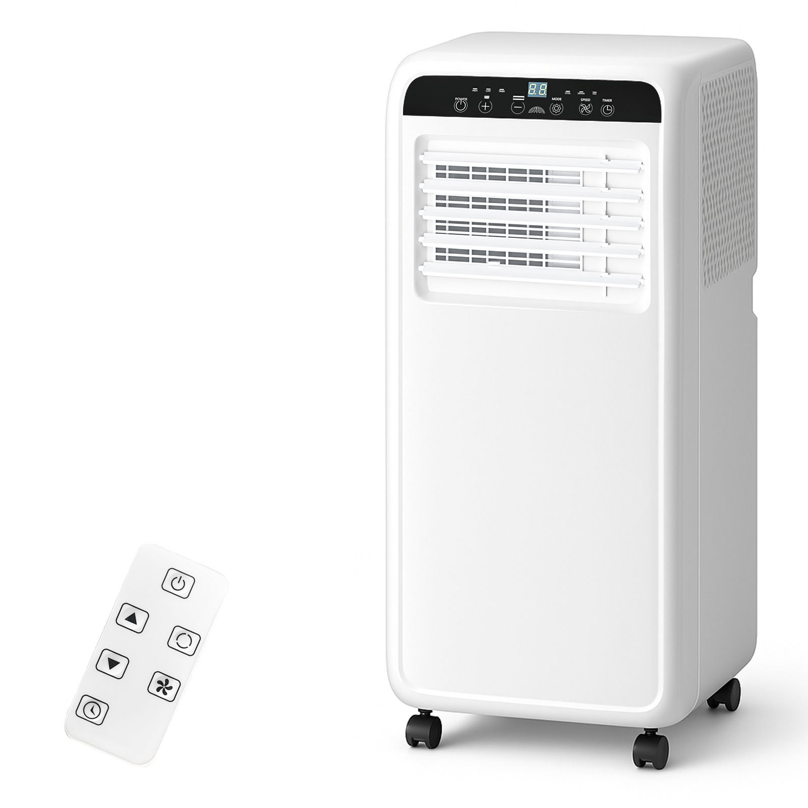 Erivess 10000 Btu Portable Air Conditioner, Quiet 3-In-1 Ac Unit For ...