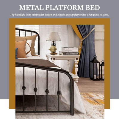 Red Barrel Studio® Aalderk Metal Bed & Reviews | Wayfair