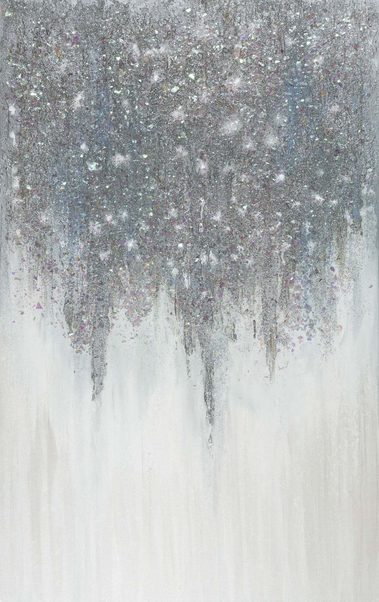 Yoffi Silver Forest by Yaffa G - Wrapped Canvas Print | Wayfair