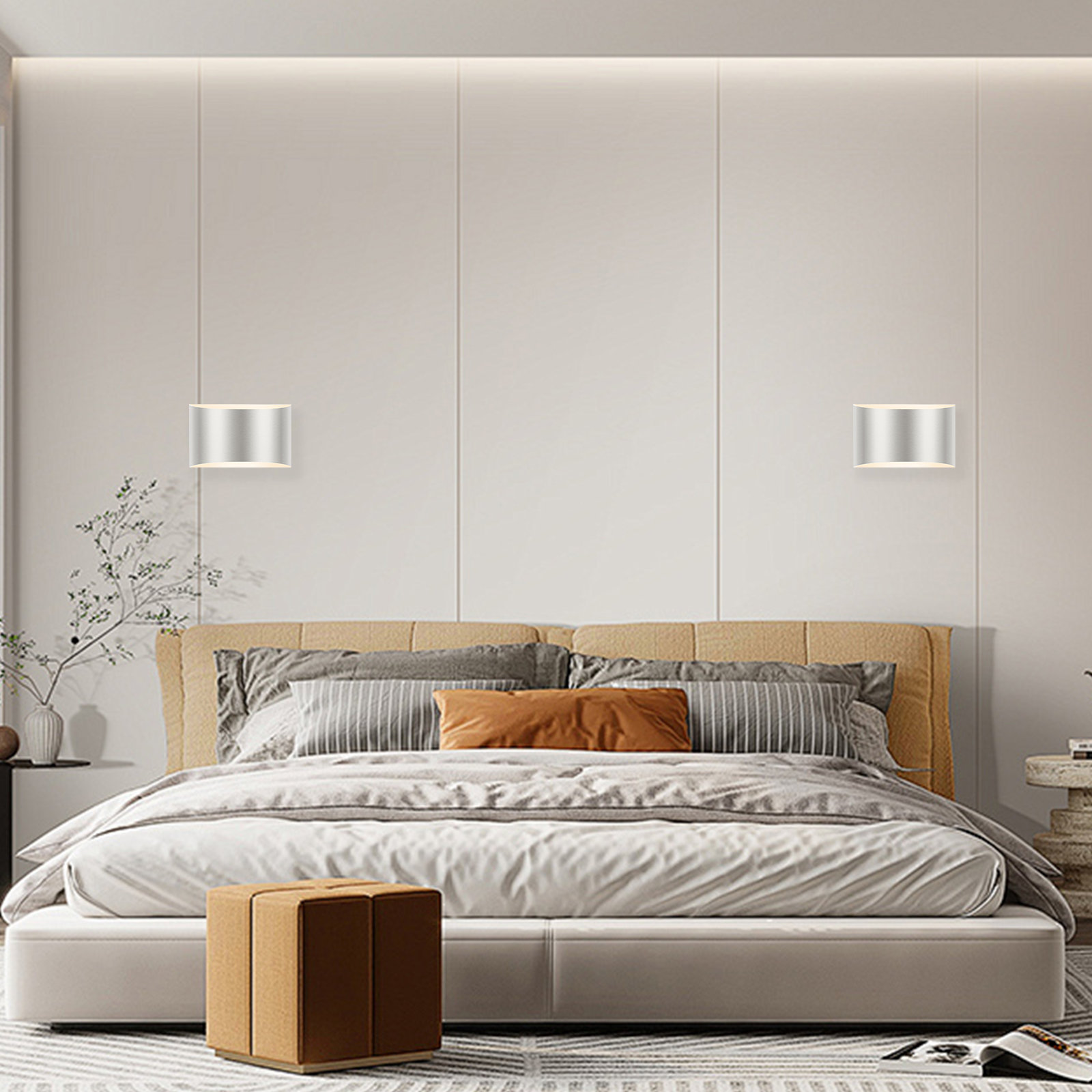 Everly Quinn 2 Pack Modern Wall Lights, Led Wall Lights, Interior Wall ...