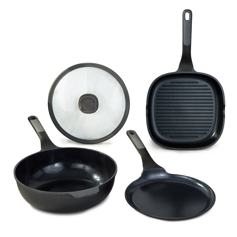 BergHOFF Leo Stone+ 4Pc Nonstick Ceramic Cookware Set | Wayfair