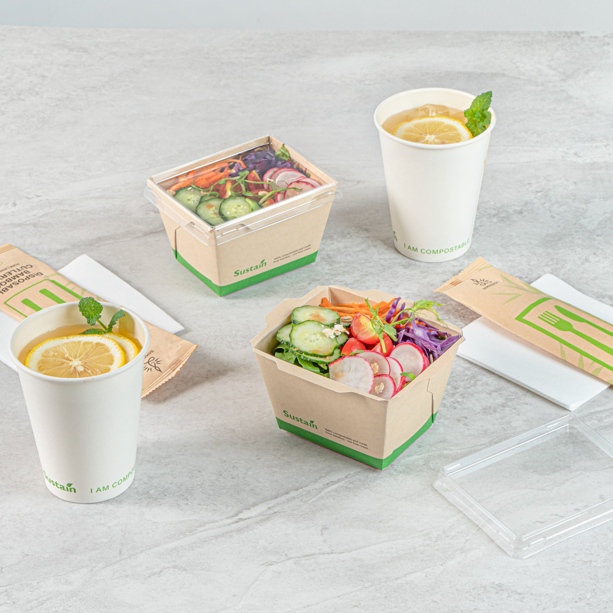 Restaurantware-Sustain 17 Ounce Sturdy Paper Take Out Boxes, 200 ...