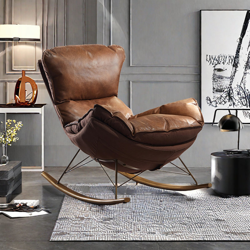 SUPROT Metal Rocking Chair | Wayfair