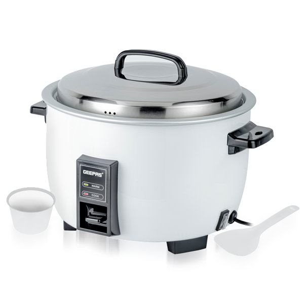 Geepas Commercial Rice Cooker 4.2L, 1600W Non-Stick Aluminum Removable ...