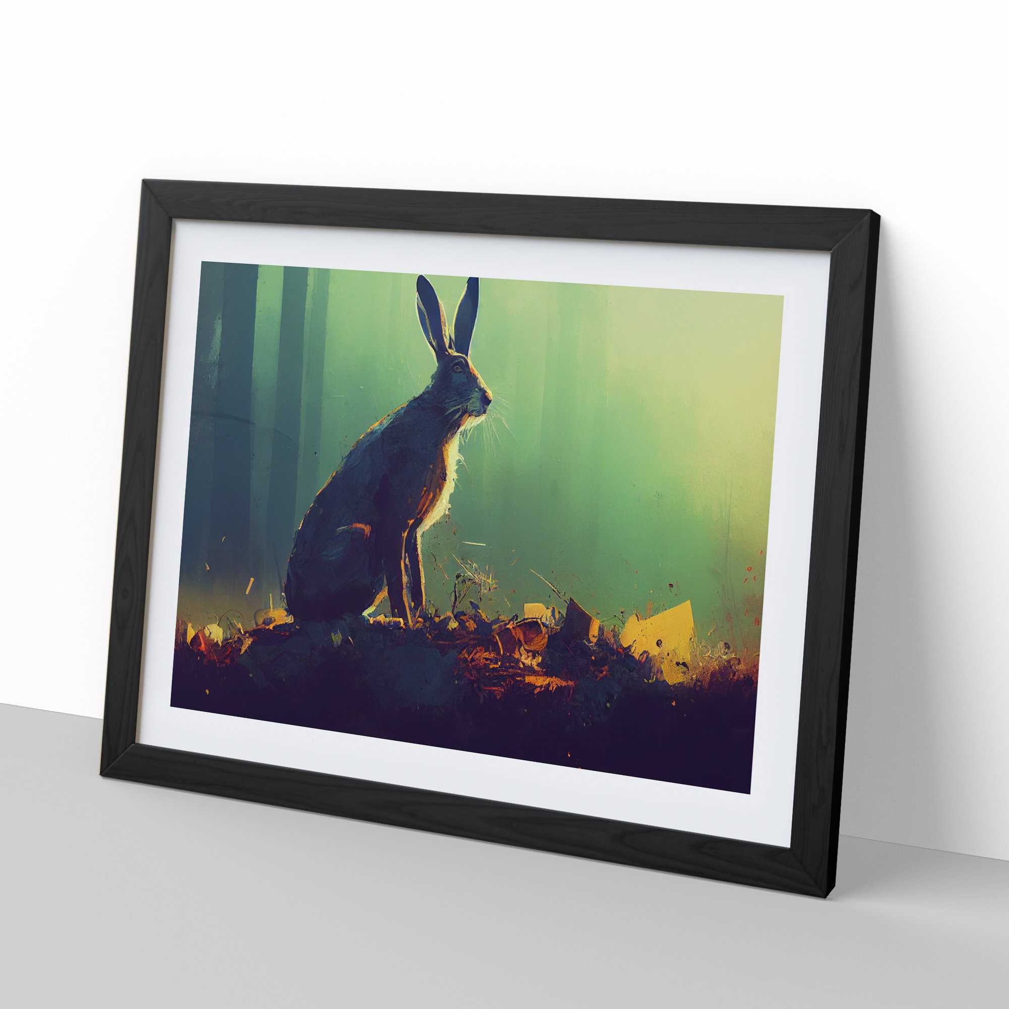 Brambly Cottage Hare Vol.1 Abstract - Picture Frame Painting | Wayfair.ie