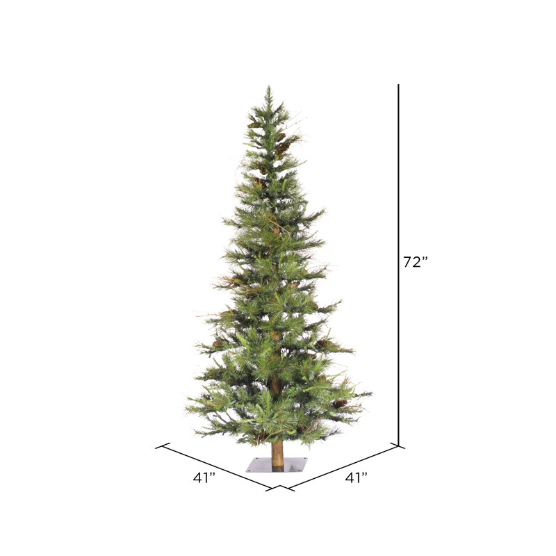 The Holiday Aisle® Ashland Fir Tree Ashland Fir Artificial Christmas ...
