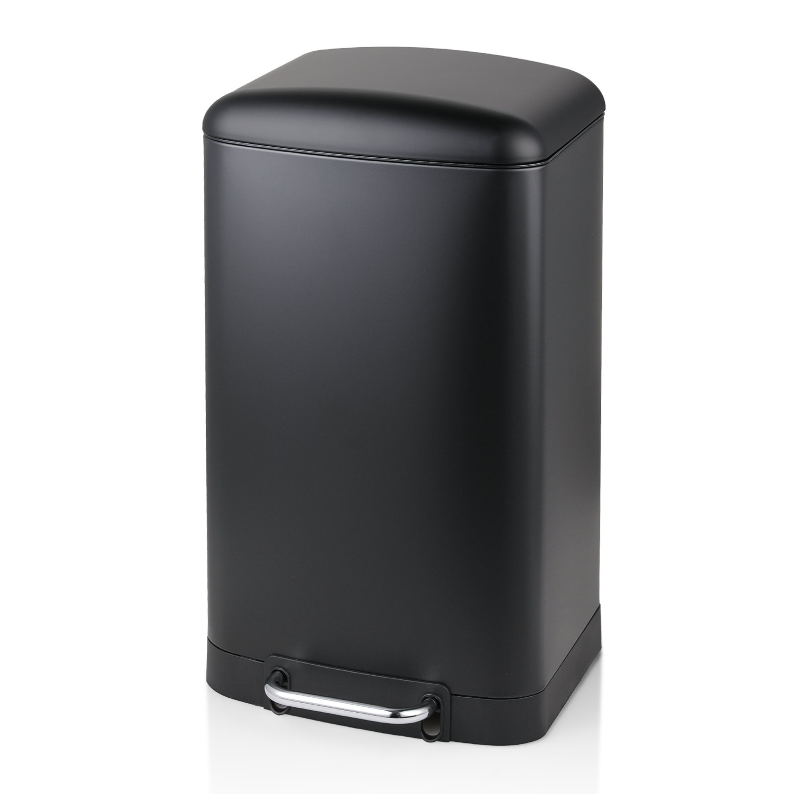 MoNiBloom 10.5 Gallon Trash Can, Hands-Free Kitchen Step On Trash Can ...