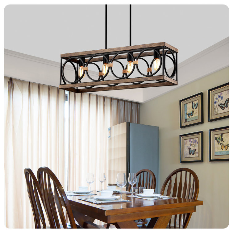 Bay Isle Home Farmhouse Rectangle Pendant Light | Wayfair
