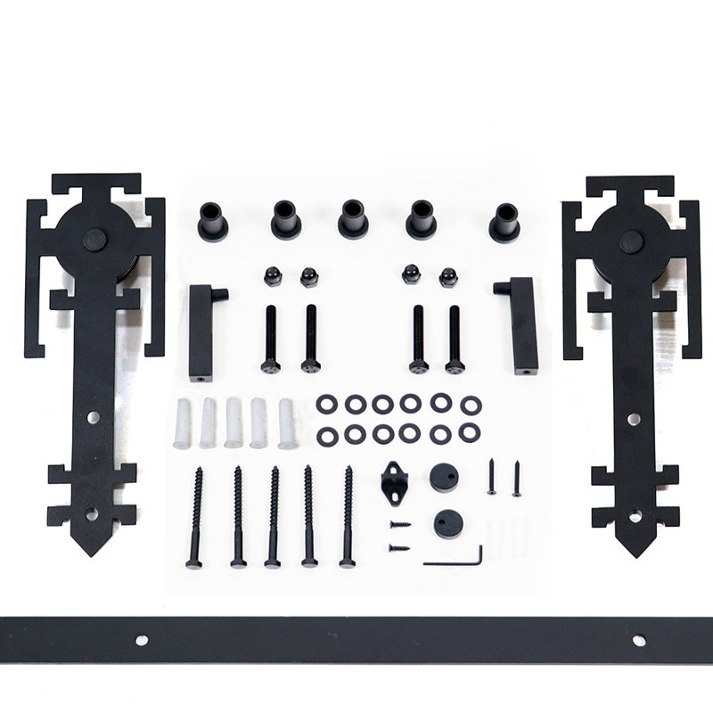 ATT Guard Sliding Standard Double Barn Door Hardware Kit | Wayfair