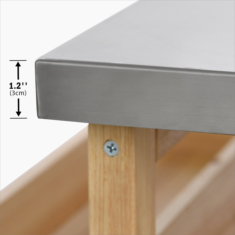 Winston Porter Outdoor Kitchen Island, Natural | Wayfair