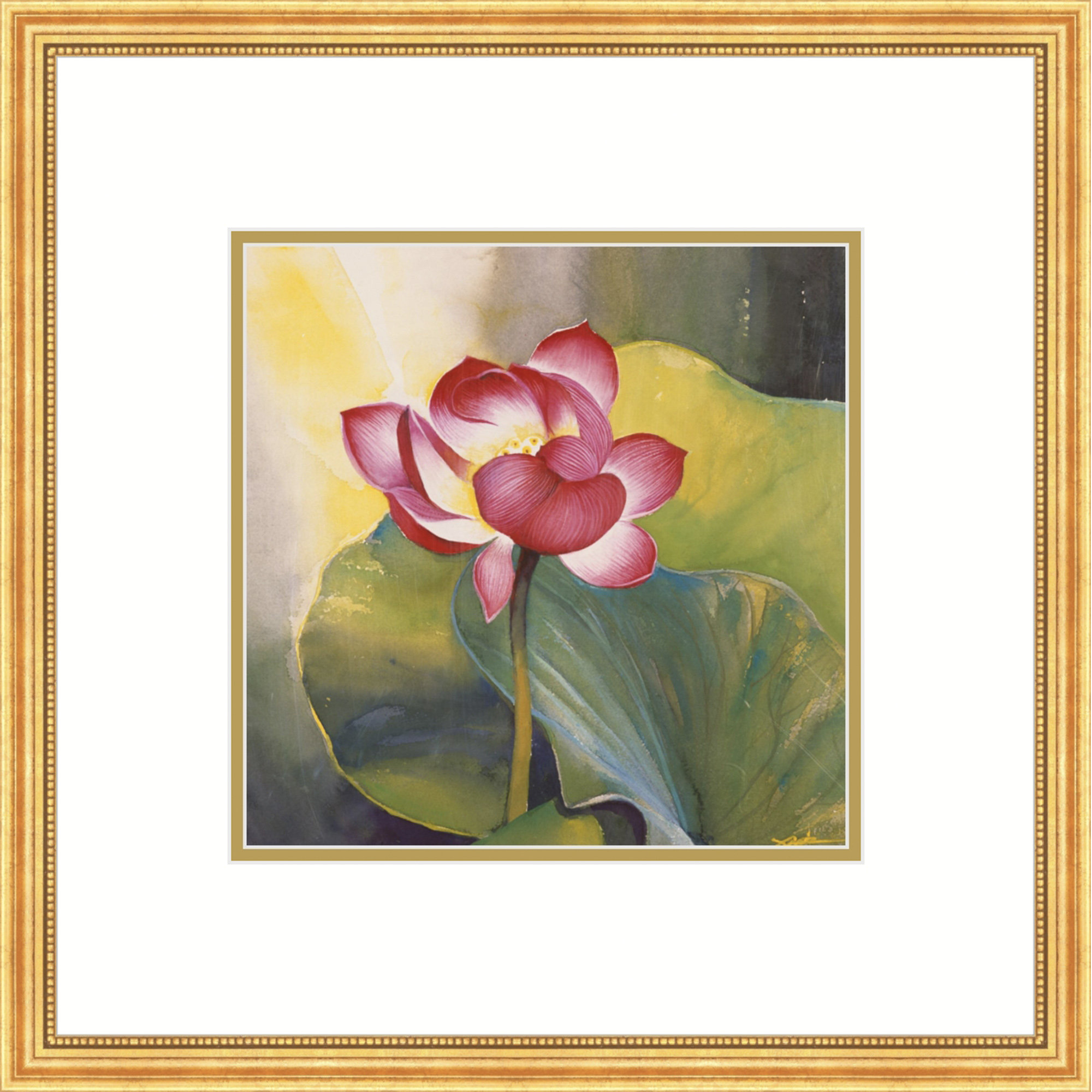Luminance Arts Lotus in the Morning Light by Chen Xiaoping | Wayfair