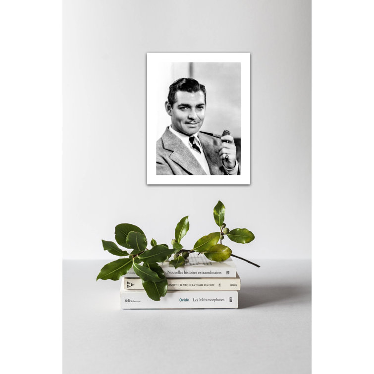 Globe Photos Entertainment Portrait Of Clark Gable Smoking Tobacco Pipe ...