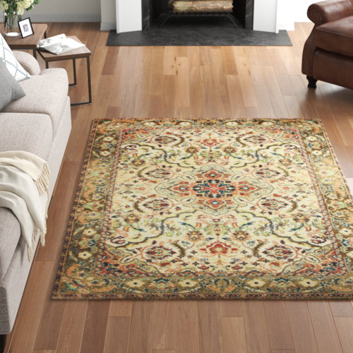 Three Posts™ Swifton Performance Beige/Shades Of Green/Light Rust/Blue ...