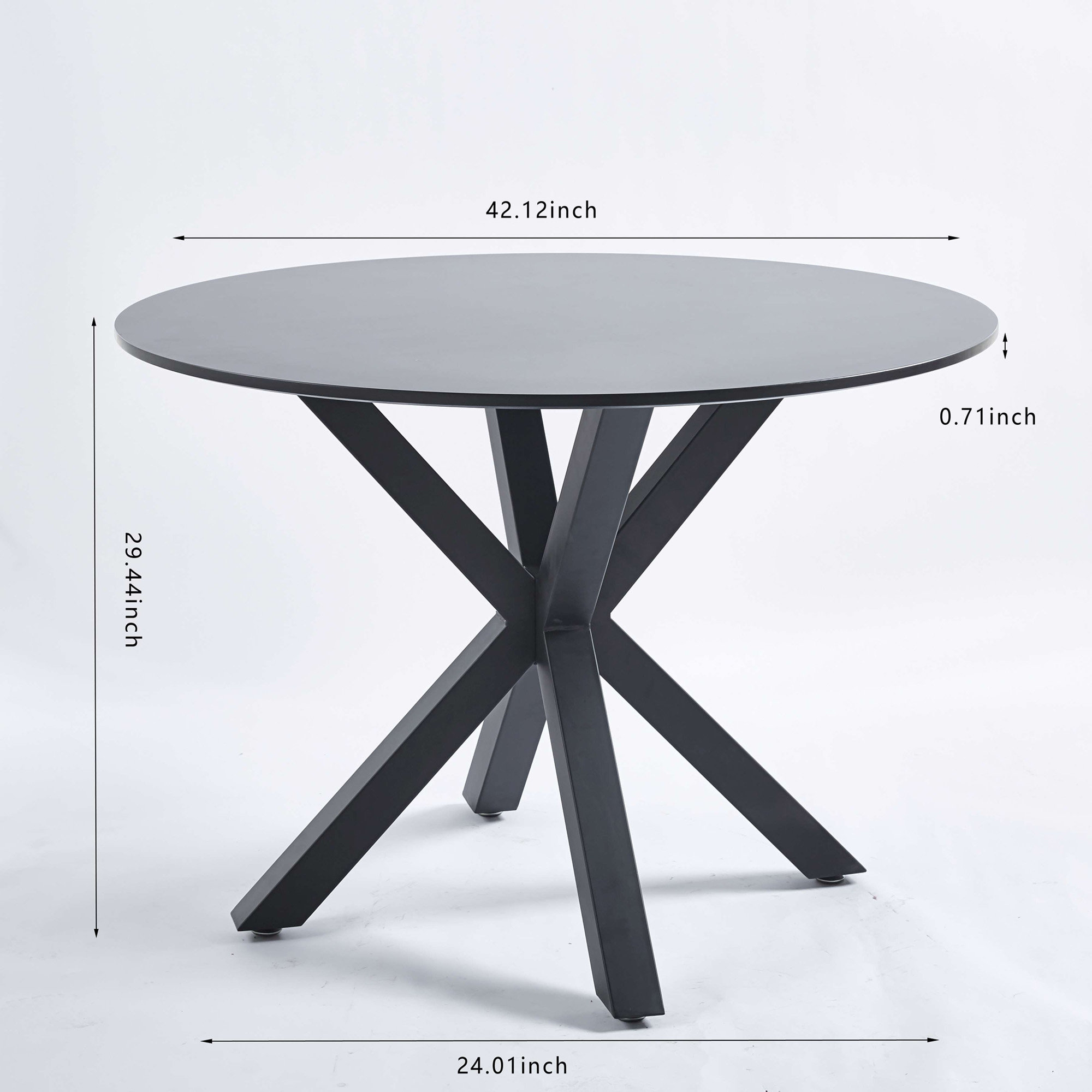 Ophelia & Co. 5Pieces Dining Set, Table Metal Leg Dining Table For 4-6 ...